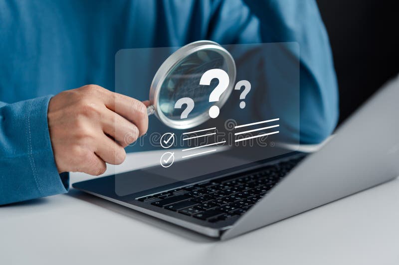 Online Survey and Digital Form Checklist by Laptop Computer, Document ...