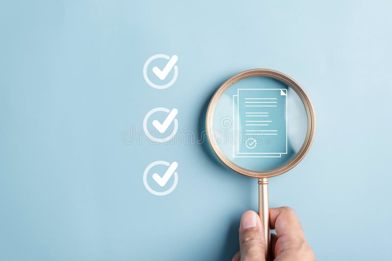 Online Survey and Digital Form Checklist by Laptop Computer, Document ...