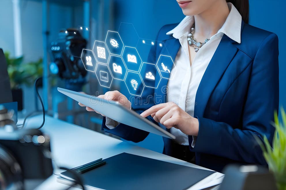 Online Survey Filling Out and Digital Form Checklist by Laptop Computer, Document Management ...