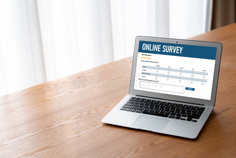 Online Survey Form for Modish Digital Information Collection Stock ...