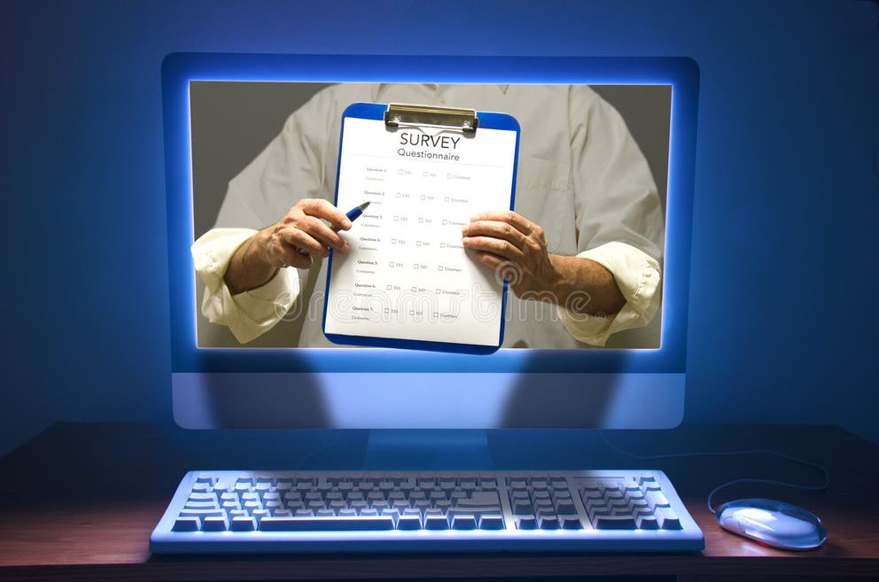 Online Survey Questionnaire Poll Test Stock Image - Image of ...