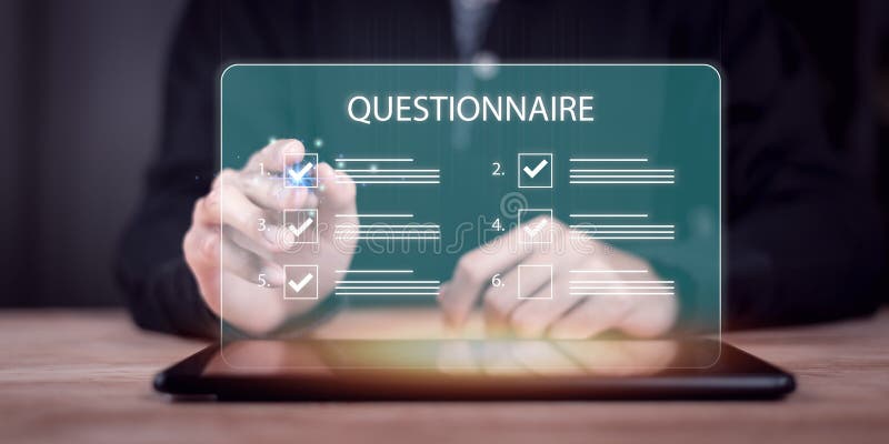 Online Survey or Questionnaire Response Concept ,online Exam Filling ...