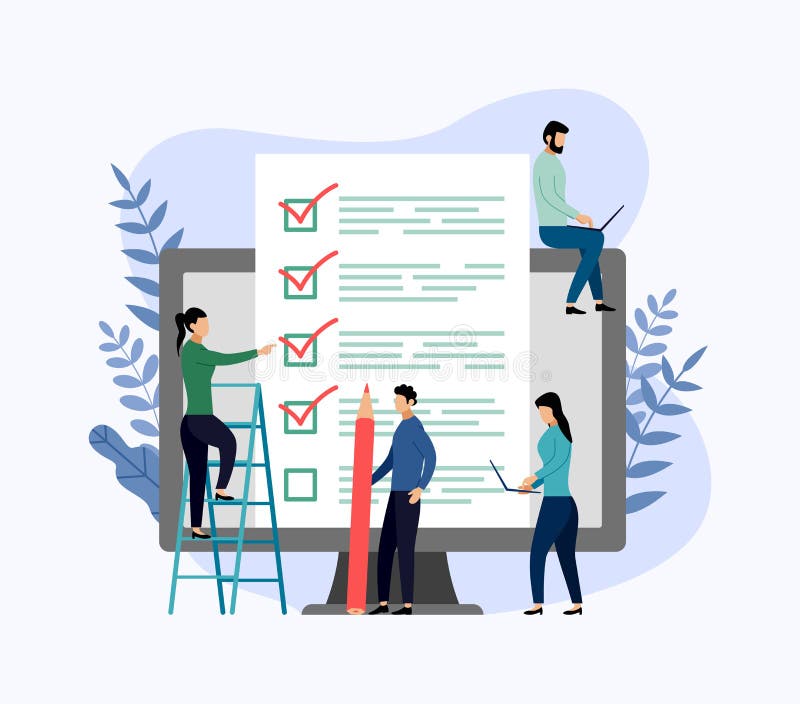 Survey Report, Checklist, Questionnaire Stock Vector - Illustration of ... Survey Report, Checklist, Questionnaire Stock Vector - Illustration of ...