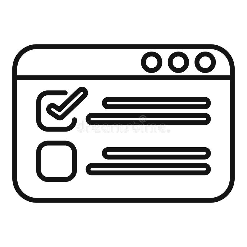 Online Survey Showing Checkboxes Being Selected and Completed Stock ...