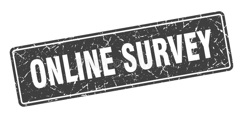 Online Survey Sign. Online Survey Grunge Stamp Stock Vector ...