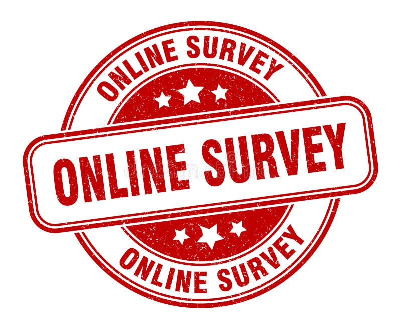 Online Survey Stamp. Online Survey Round Grunge Sign Stock Vector ...