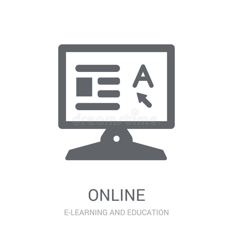 Online-symbol vektor illustrationer. Illustration av kvinnlig - 131176062