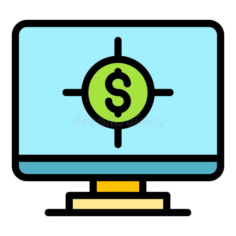 Online Target Audience Icon Color Outline Vector Stock Vector ... Online Target Audience Icon Color Outline Vector Stock Vector ...