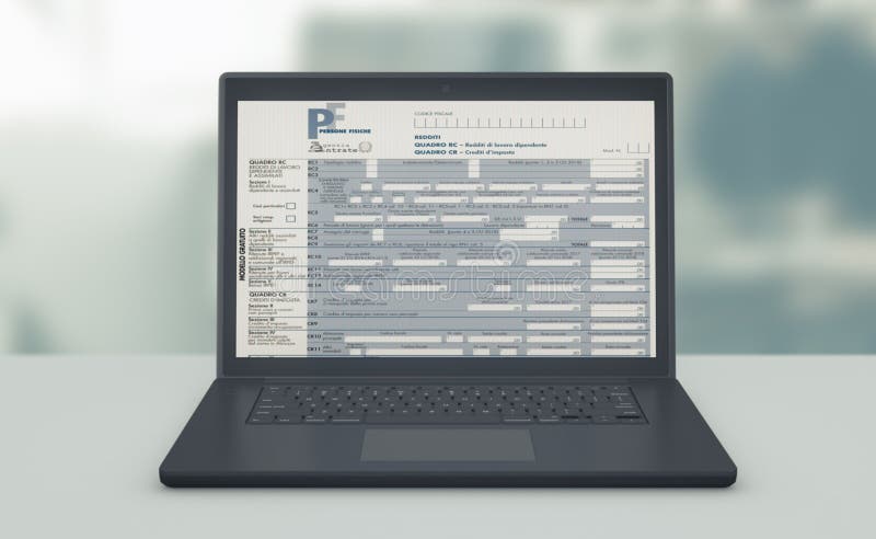 Online tax filing editorial photo. Illustration of preparation - 110732056