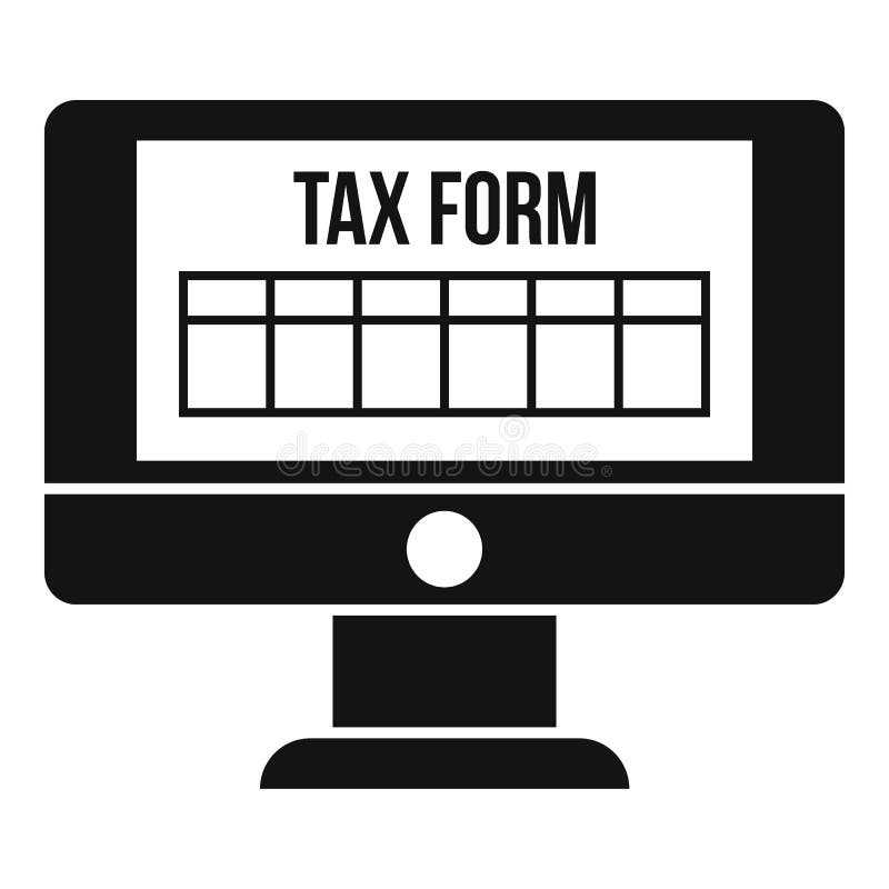 Desktop Computer Screen Tax Form Invoice Stock Illustrations – 37 ...