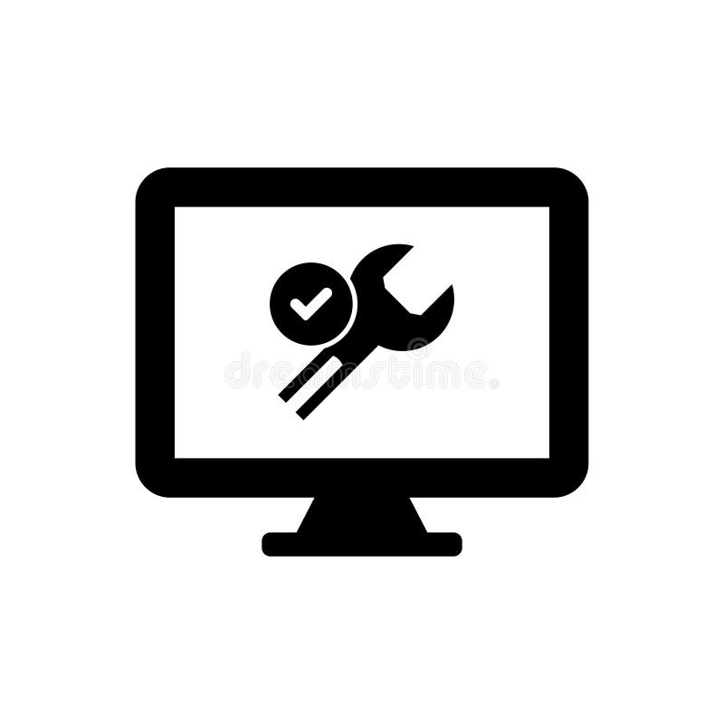 Online Technical Help Icon stock vector. Illustration of online - 192457208