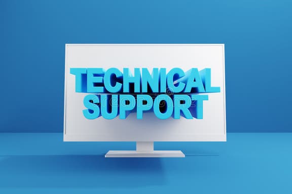 Online Technical Support Concept. the Word Technical Support Popping ...