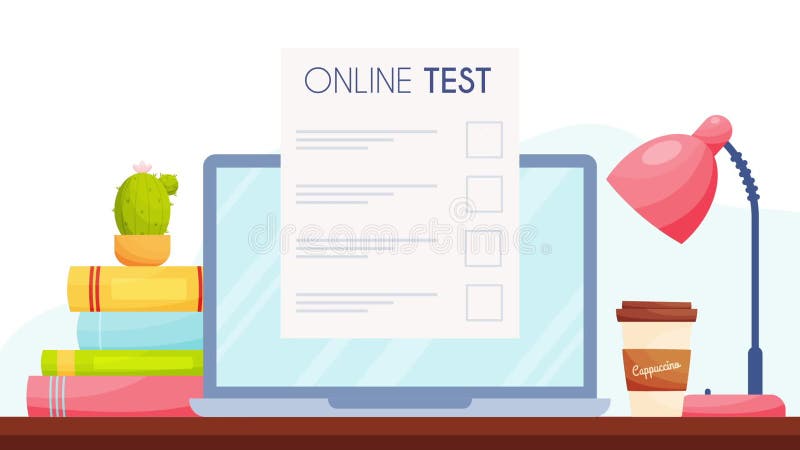 Online Test Concept. Vector Animation Stock Video - Video of academic ...