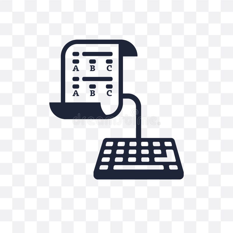 Online Test Transparent Icon. Online Test Symbol Design from Online ...