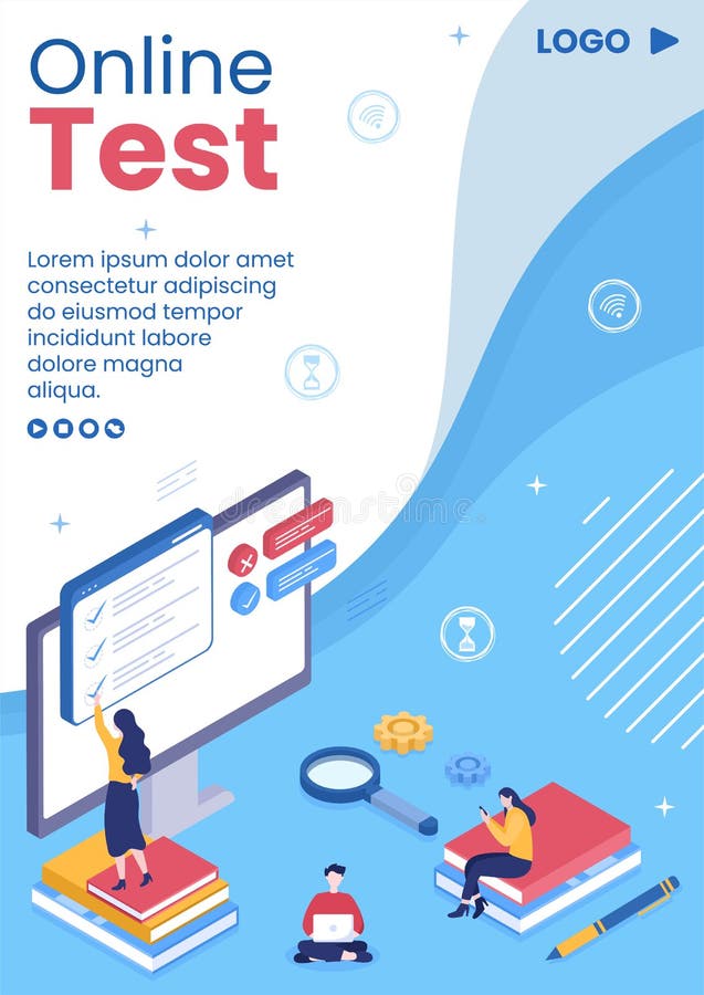 Online Testing Exam Web Template Stock Illustrations – 84 Online ...