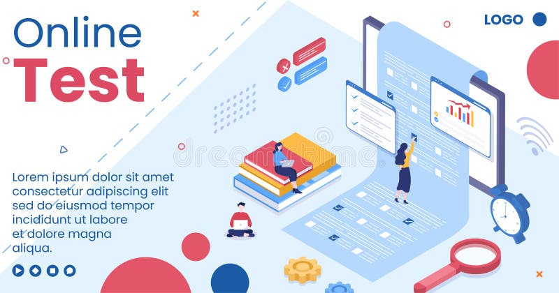 Online Testing Exam Template Stock Illustrations – 119 Online Testing ...