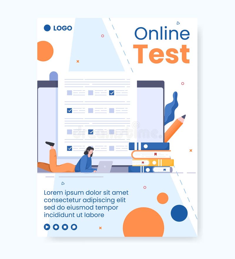 Online Testing Exam Template Stock Illustrations – 126 Online Testing ...