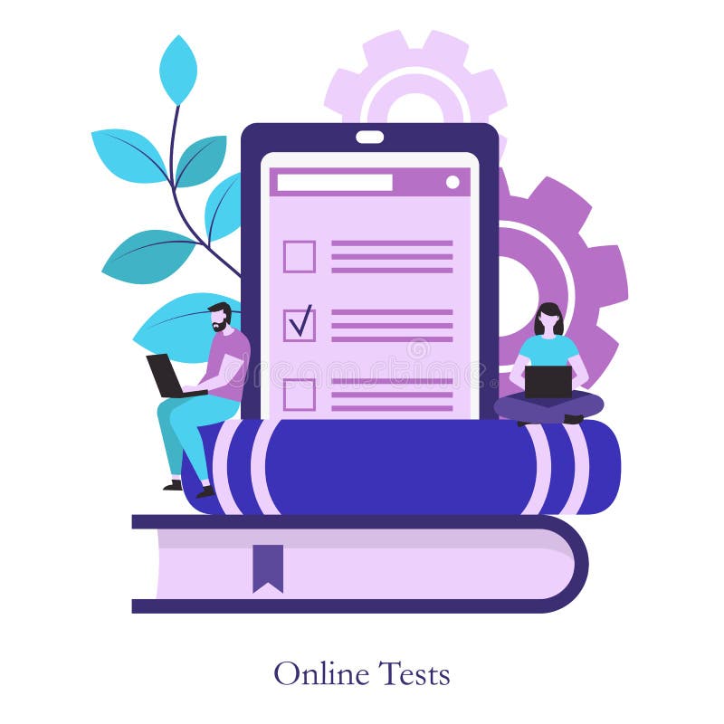 Online Testing Exam Template Stock Illustrations – 119 Online Testing ...