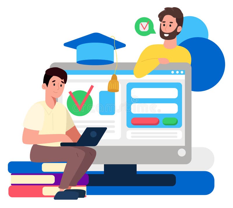 Online Assessment Concept Icon Stock Vector - Illustration of ...