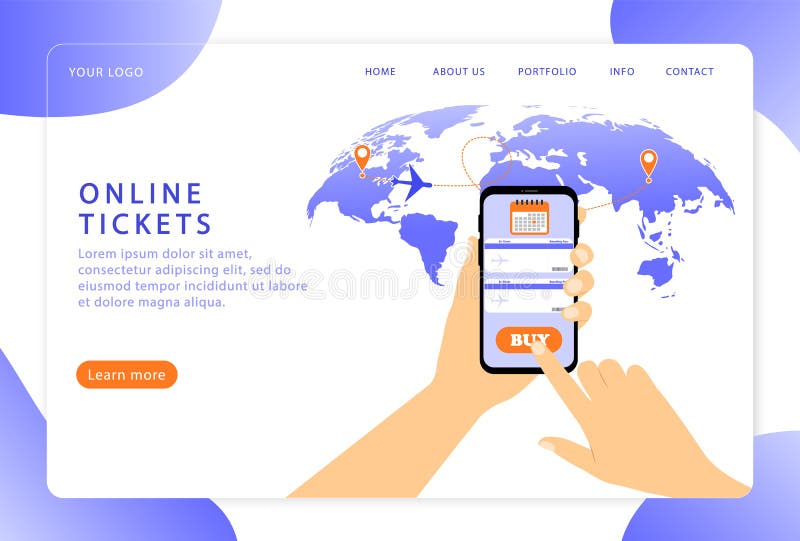 Booking Ticket Online Reservation Icon Stock Vector - Illustration of ...