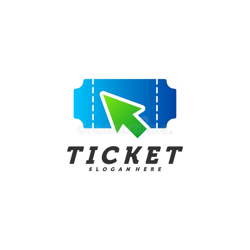 Online Tickets Logo Design Concept Vector, Template, Creative Design ...