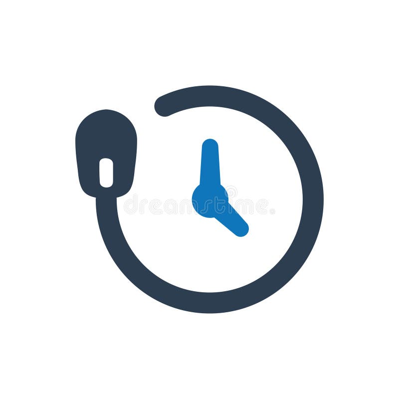 Online Time Icon stock vector. Illustration of sign - 120274526