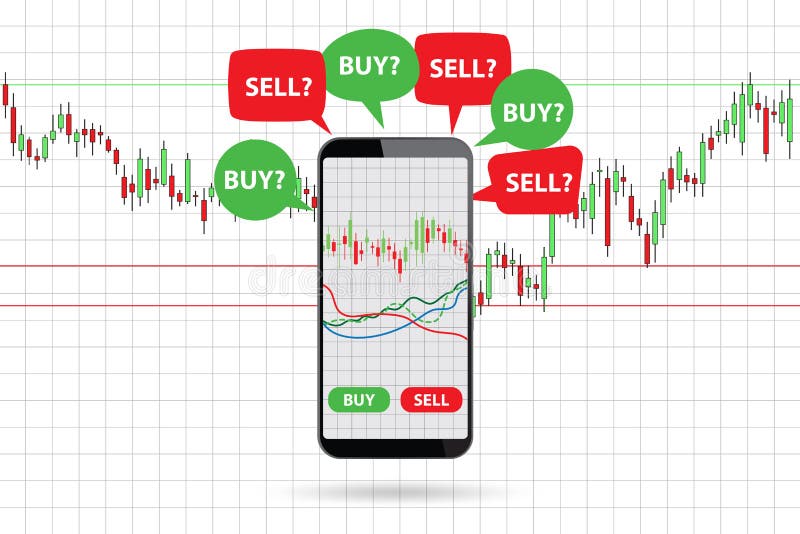 Online Trading Concept - 3d Rendering Stock Illustration - Illustration ...