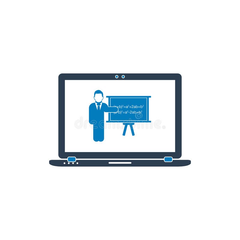 Online Trainer Icon. stock vector. Illustration of trainer - 186029020