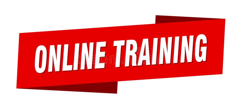 Online Training Banner Template. Online Training Ribbon Label Stock ...
