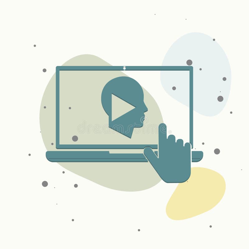Online Training Icon. Remote Web Training Stock Vector - Illustration ...