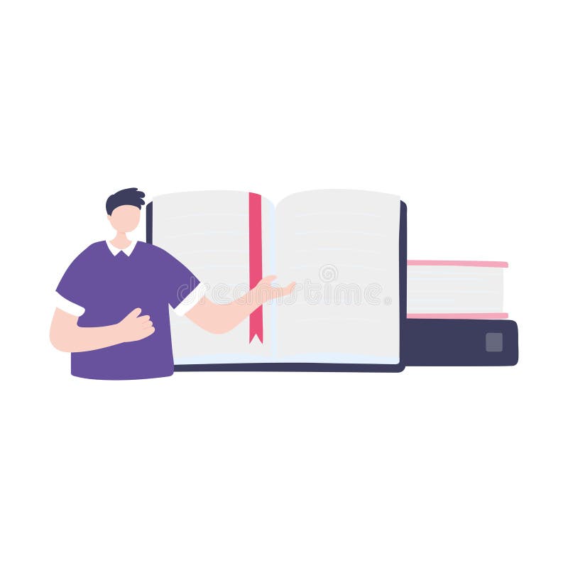 Online Training, Man Teaching Books Tutorial, Education and Courses ...