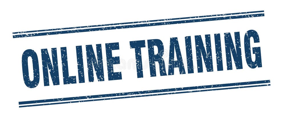 Online Training Stamp. Online Training Square Grunge Sign Stock Vector ...