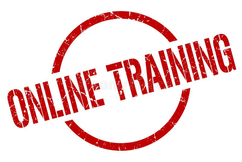 Online training stamp stock vector. Illustration of scratched - 136944407