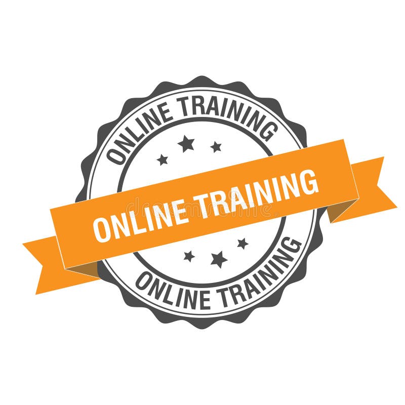 Online Training Stamp Illustration Stock Vector - Illustration of ...