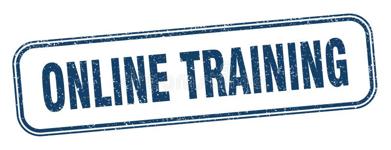 Online Training Stamp. Online Training Square Grunge Sign Stock Vector ...