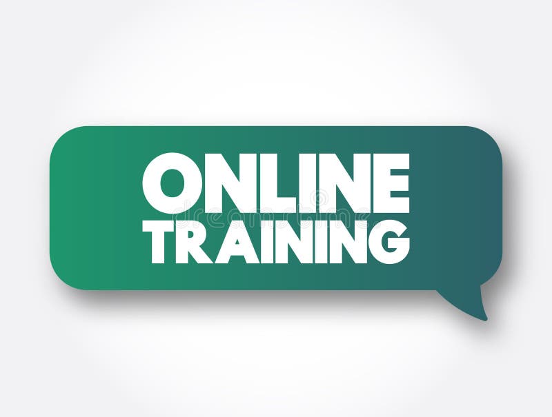Online Training Text Message Bubble, Concept Background Stock ...