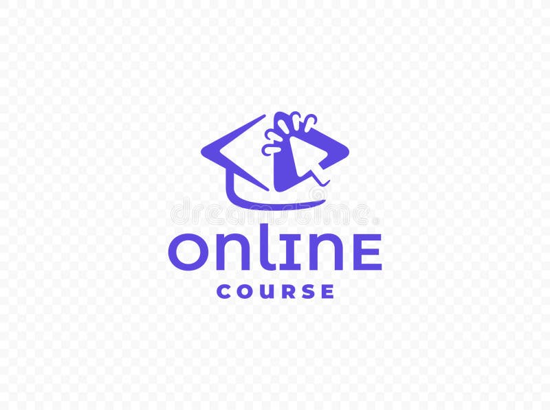 Online Education Logo Template. Distance Learning Vector Design Stock ...