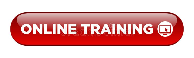 Online training button stock illustration. Illustration of computer ...