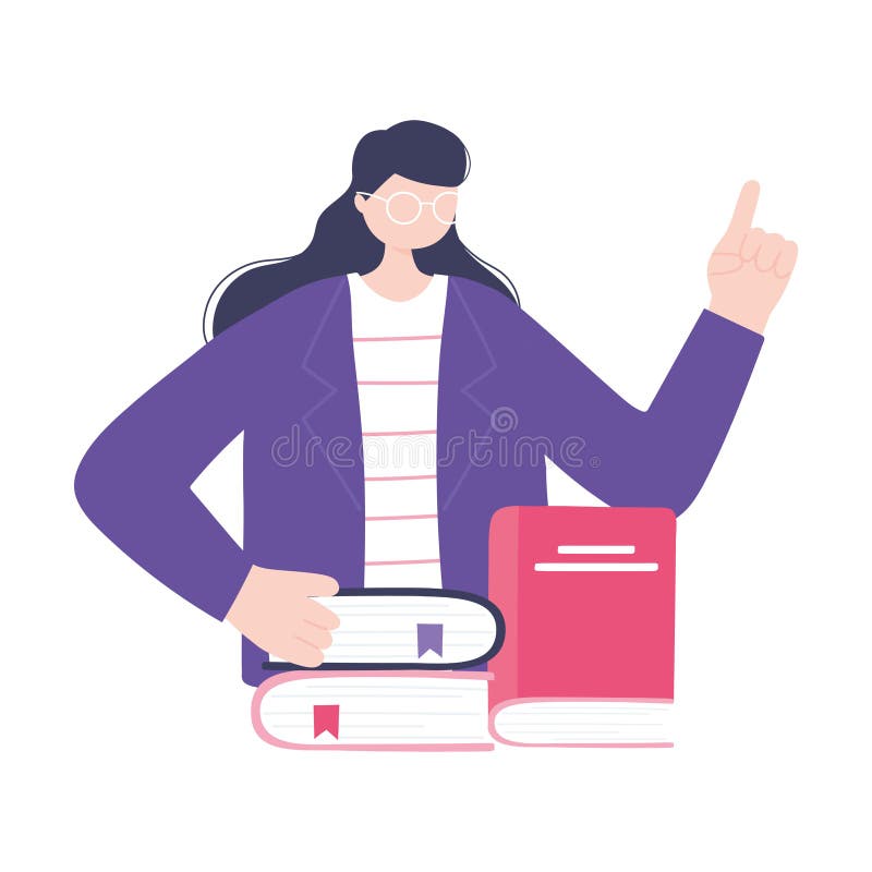 Online Training, Woman Teaching Lesson Books, Education and Courses ...