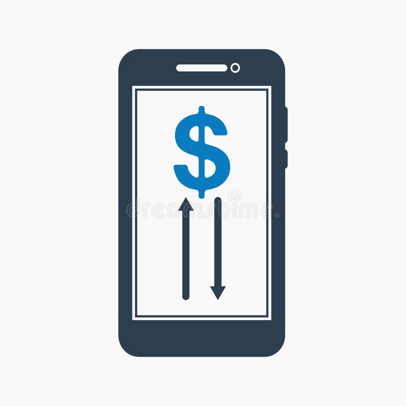 Online transaction icon. stock vector. Illustration of bank - 183197047