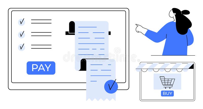 Online Transaction and Payment Concept with Digital Receipts and E ...