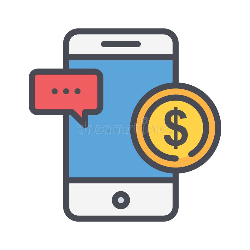 Online Transfer Outline Vector Icon. Simple Outline Filled Element ...