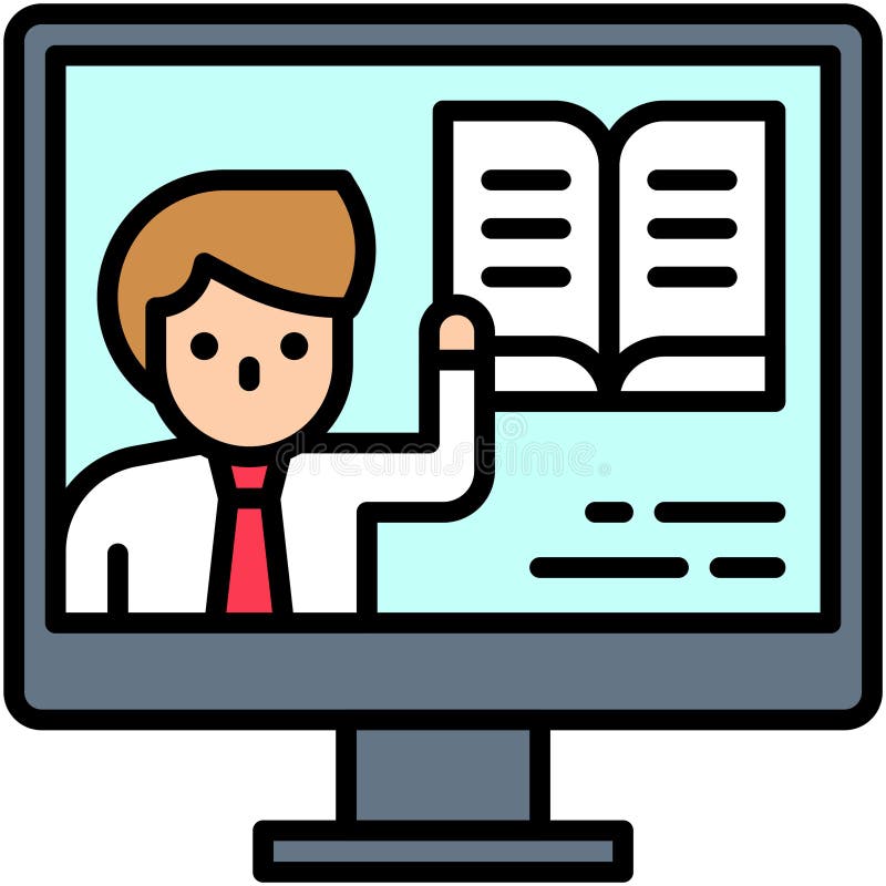Online Tutoring Icon, an Avatar that is Related To Education Stock ...