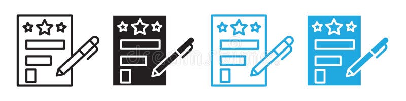Online User Experience Feedback Form and Survey Icons in Vector for ...