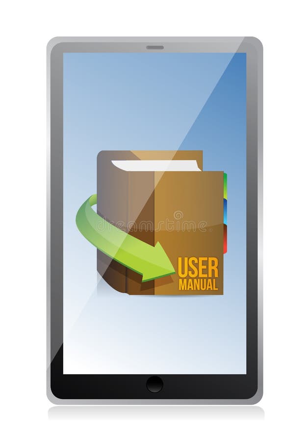 Online User Guide, User Manual Book Stock Illustration - Illustration ...