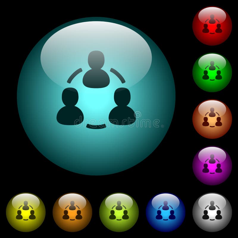 Users Web Icons, Green and Grey Circle Buttons Stock Vector ... Users Web Icons, Green and Grey Circle Buttons Stock Vector ...