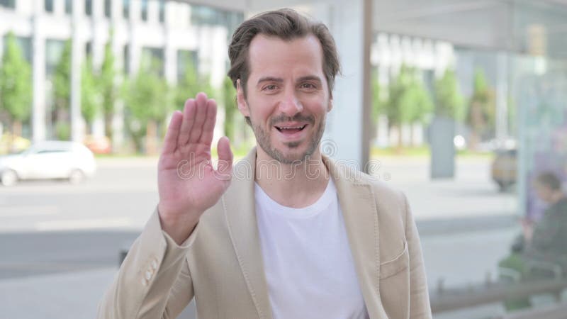 Online Video Chat by Talking Young Man Stock Image - Image of ...