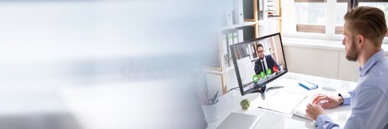 Online Video Conference Call Stock Image - Image of remote, manager ...