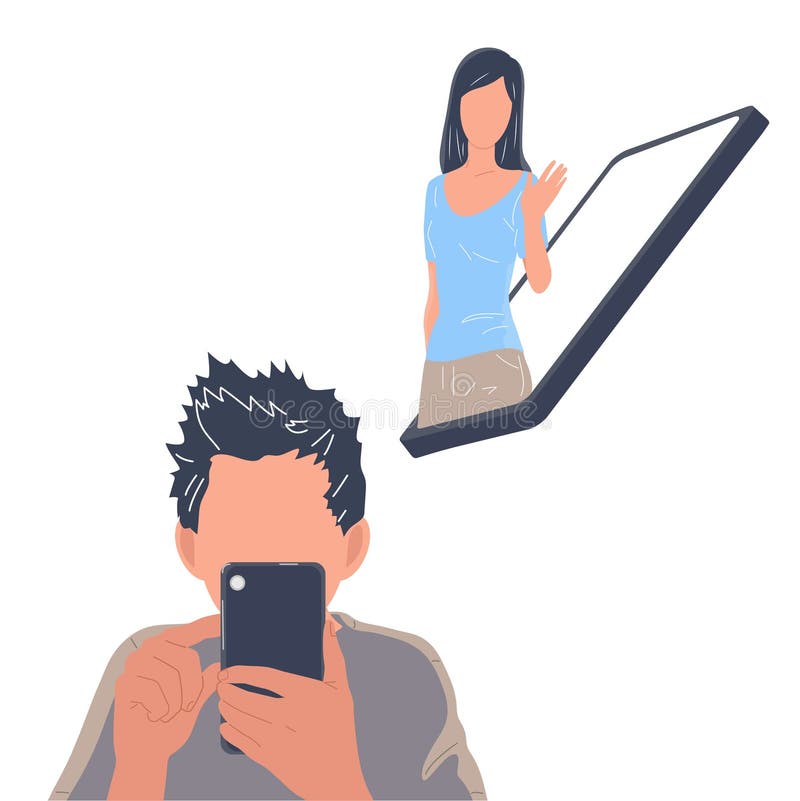 Online Video Conference Concept.Internet Communication. People ...