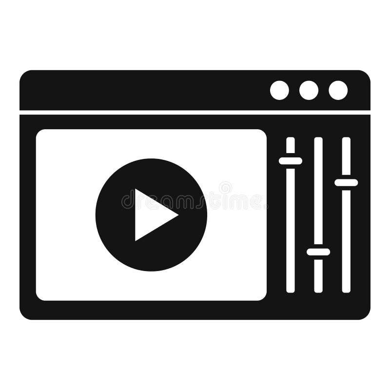Online Video Edit Icon Outline Vector. Film Editor Stock Vector ...